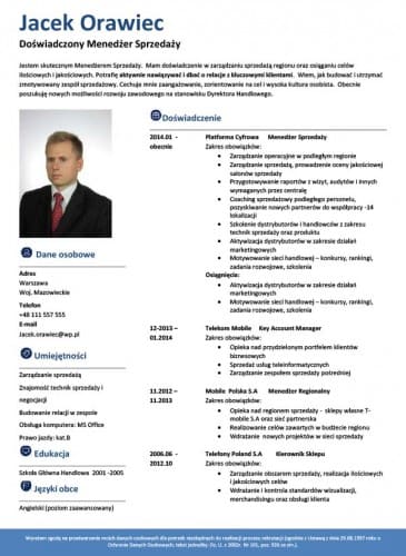 Przykładowe CV – Experci Kariery