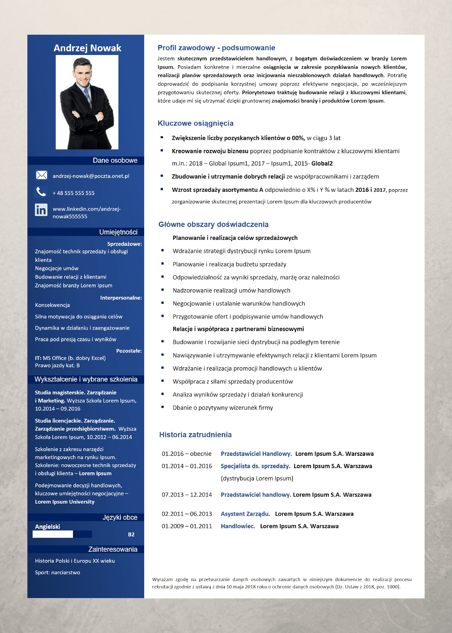 CV_wzory_Handlowiec_grafika - Experci Kariery